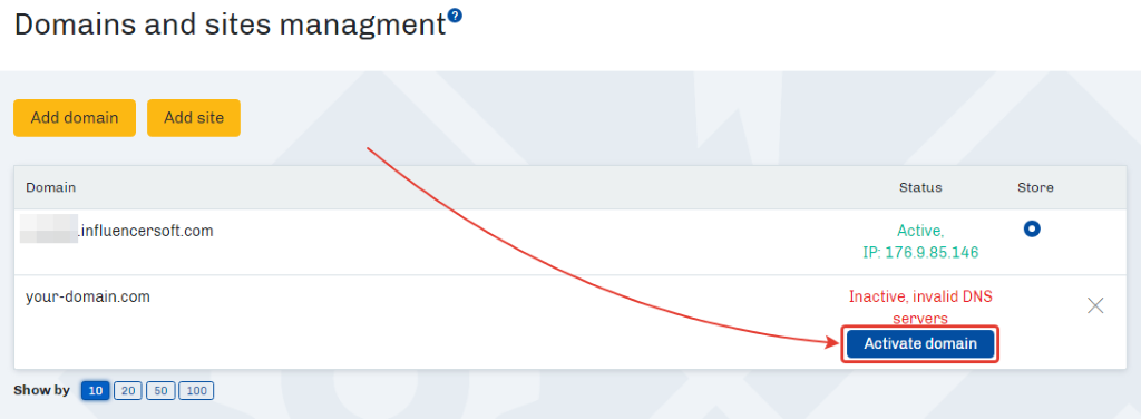 How to bind your own domain – InfluencerSoft